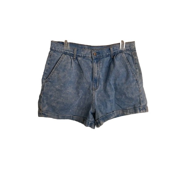 American Eagle Outfitters Shorts American Eagle High Rise Acid Wash Mom Shorts 2 Denim Jean